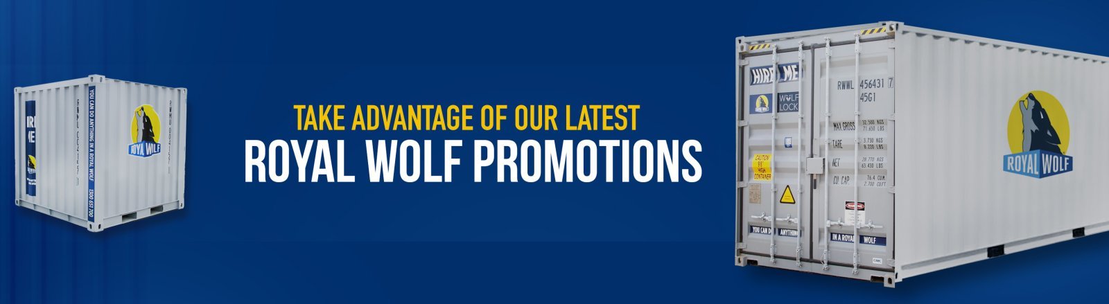 Shipping Container Promotions | Royal Wolf Nz